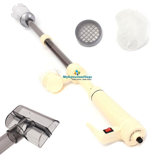 battery operated 2-in-1 automatic fish tank gravel cleaner / water cha ...